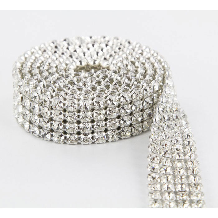 Wholesale Crystal Cake Ribbons 4 Rows REAL rhinestone Chain Trims ...